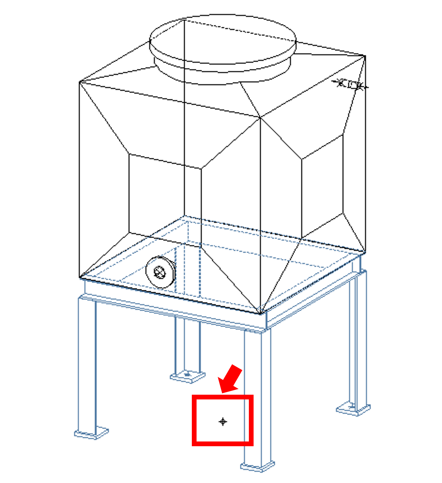 Rebroでパネルタンクを作ってみた②。～架台、ボルト穴作成、機器登録～ - こすけのRebroぐ