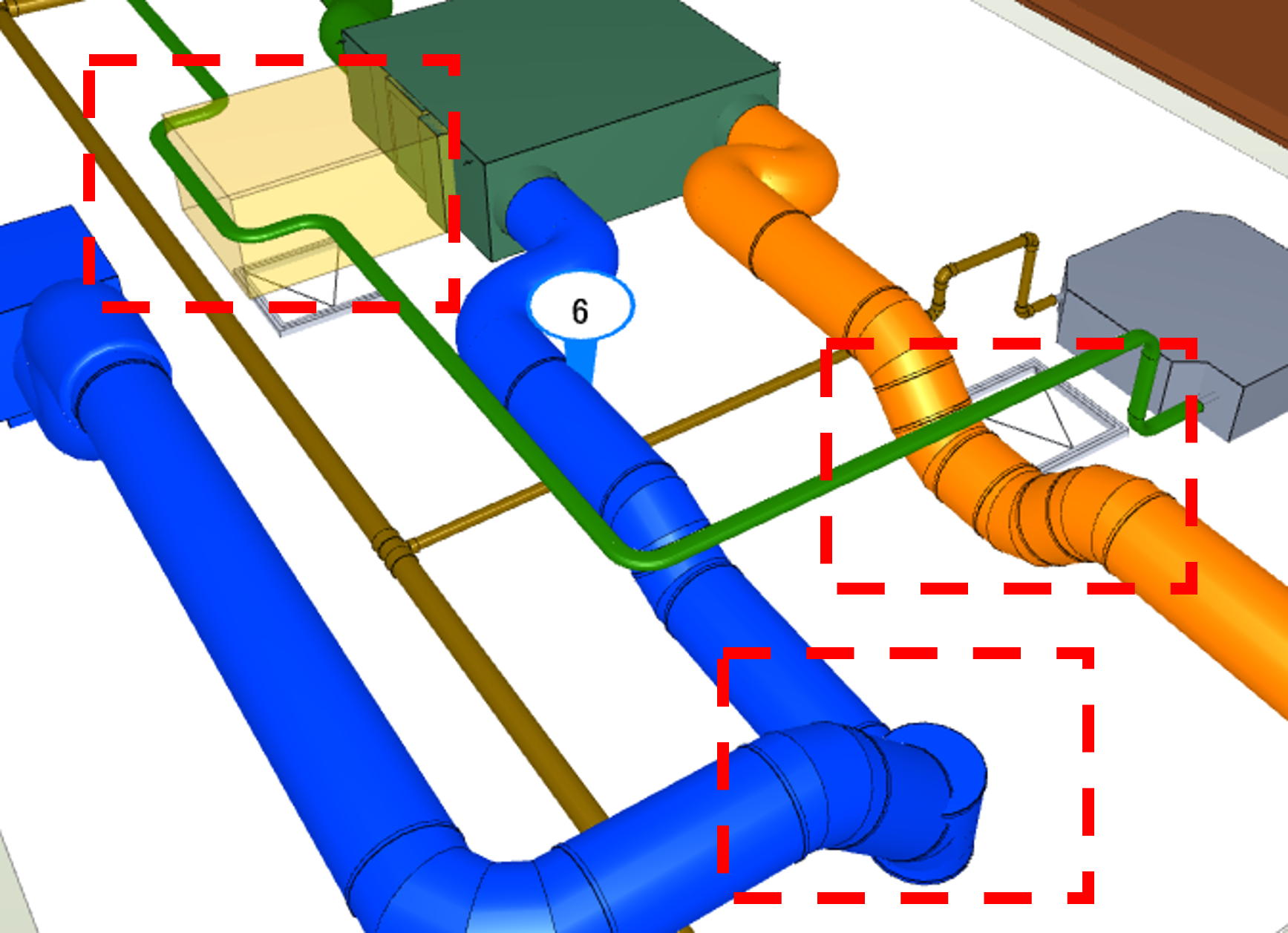 Rebroで干渉検査と回避をやってみた。～保温厚と耐火被覆の設定も～ - こすけのRebroぐ