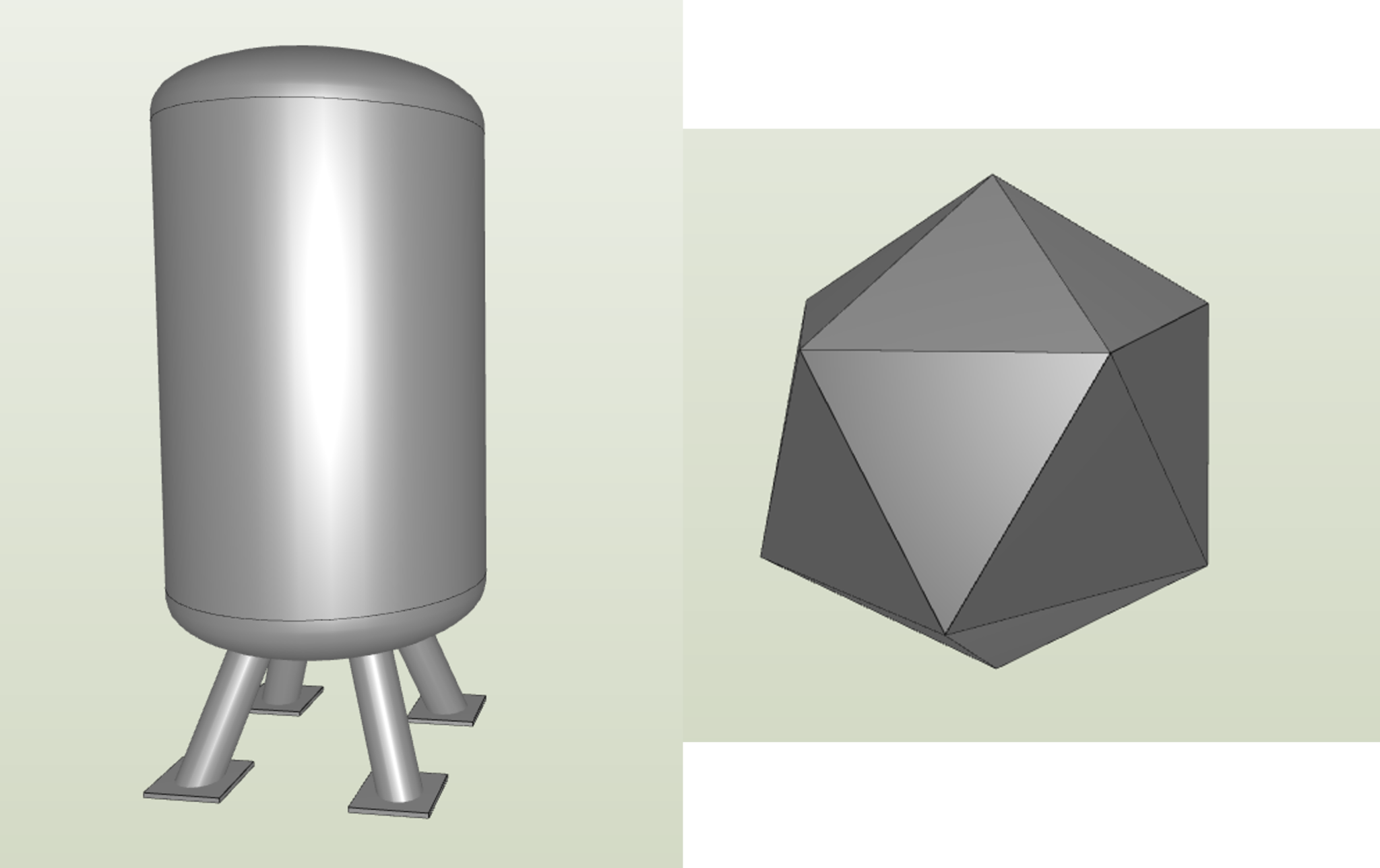 Rebroで円筒タンクの変な角度の脚を作ってみた。（おまけで正20面体） - こすけのRebroぐ